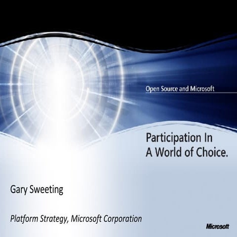 Open Source & Microsoft | PPT