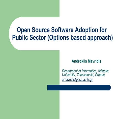 Open source-software-adoption-in-public-sector.ppt | PPT