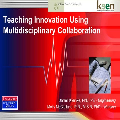 Open2012 teaching-innovation-multidisciplinary-collaboration | PPTX | Physical Therapy | Wellness