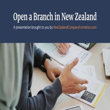 Open a Branch in New Zealand | PDF