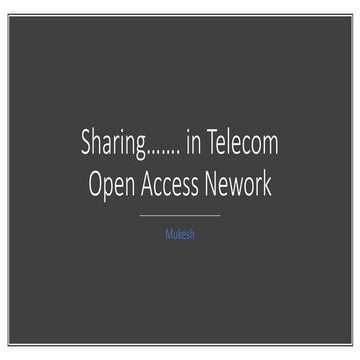 Open access network | PPT
