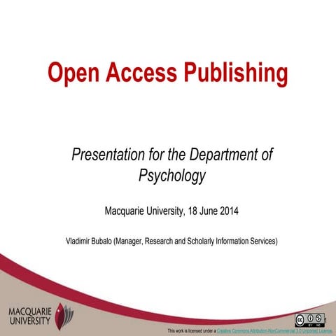 Open Access Advocacy | PPTX