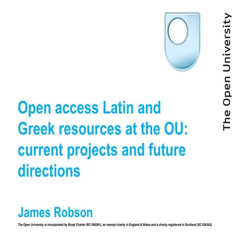 Open Access Resources at the Open University | PPT