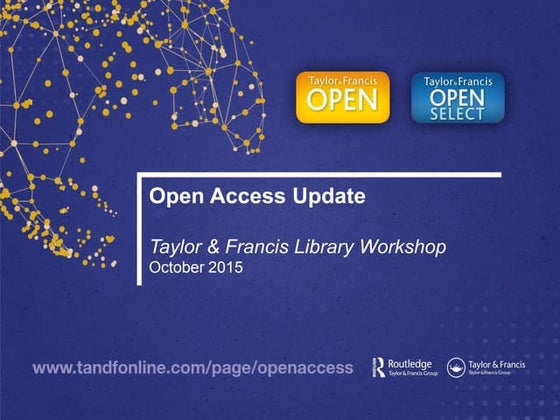 Taylor & Francis: The Future Landscape of Taylor & Francis Online - Adynamic online content ...