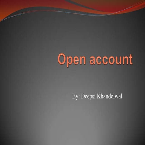 Open account | PPTX