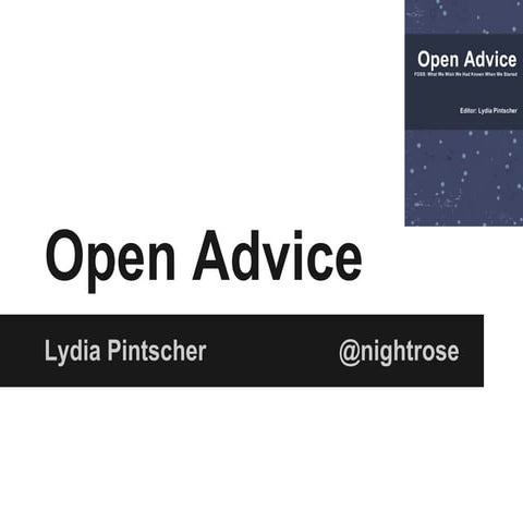 Open Advice launch at FOSDEM 2012 | PDF