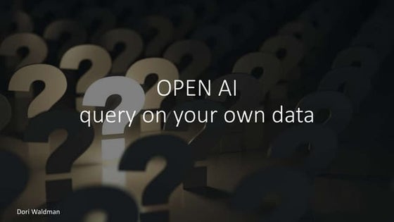 AI presentation and introduction - Retrieval Augmented Generation RAG ...