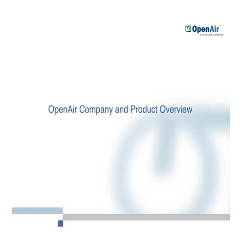 Open Air Corporate Overview | PDF