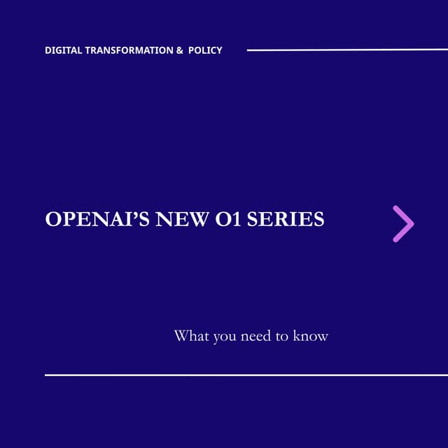 OpenAI's New O1 Series: Key Takeaways.pptx