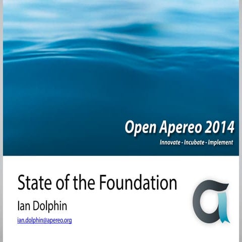 Open Apereo 2014 Opening Presentation | PDF