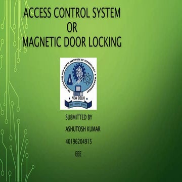 ACCESS CONTROL SYSTEM OR MAGNETIC DOOR TERMINATION | PPT
