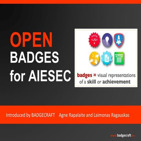 Create your own open badges | PPTX