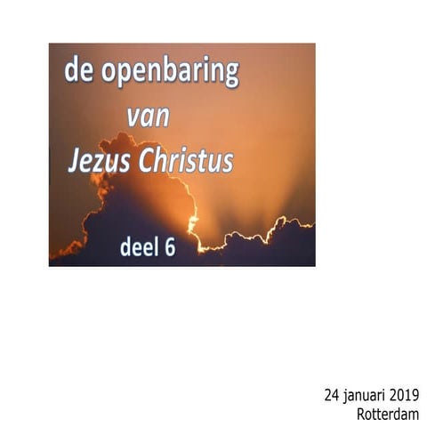 Openbaring studie 6 | PPT