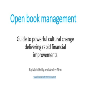 Open book management its not what you think | PPTX