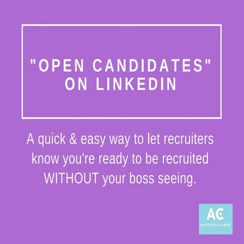 Open candidates on LinkedIn - how to be found by recruiters | PDF