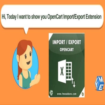 Opencart import export extension | PPTX