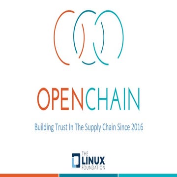 OpenChain Overview Slides - 02-2023 | PPTX