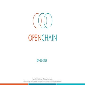 A Panel on Containers and Compliance Hosted by Chris Wood, OpenChain ...
