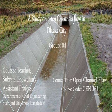 Open channal flow | PPTX