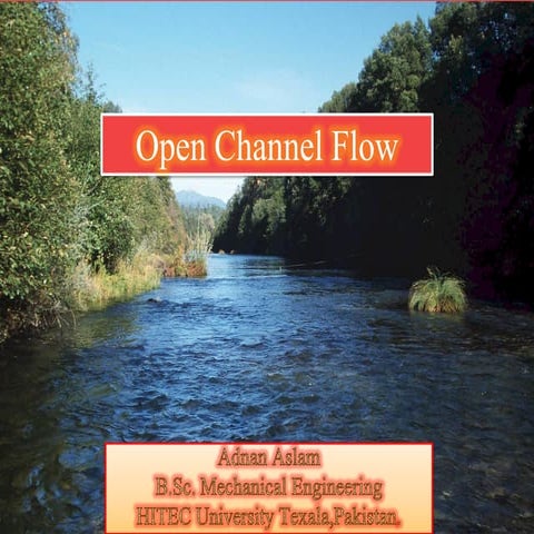 Open channel flow | PDF