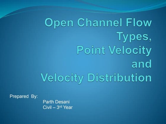 Gradually-Varied Flow in Open Channels ( Lecture notes 06) | PDF