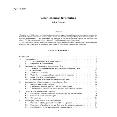Open channels | PDF