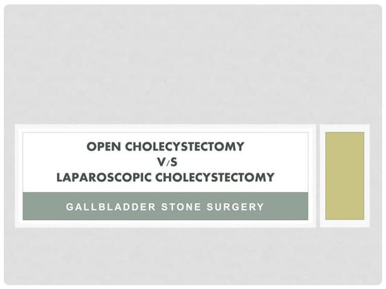 Cholecystectomy | PPTX | Digestive Disorders | Diseases and Conditions