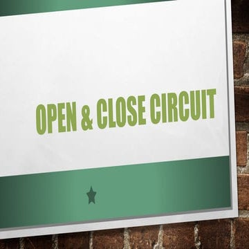 Open and close circuit in electricity | PPTX | Physics | Science
