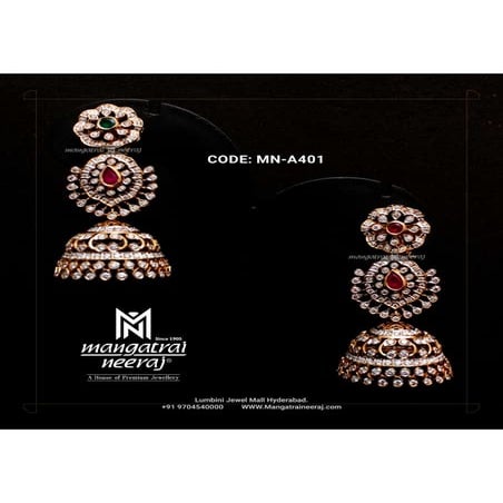 Open Close Setting Diamond Jhumkas | PDF