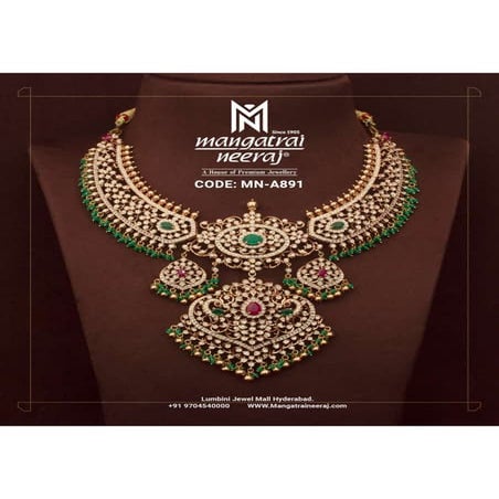 Open Close Setting Diamond Necklace Designs | PDF