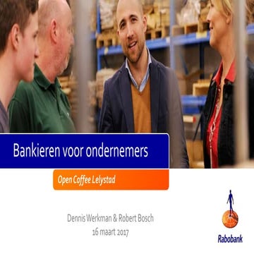 Open Coffee Lelystad presentatie door Rabobank Lelystad | PPT