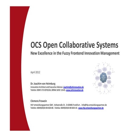 Open Collaborative Innovation Management | PPT