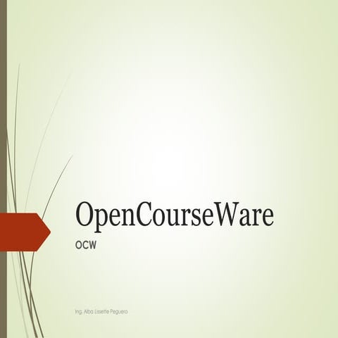 Open courseware | PPT
