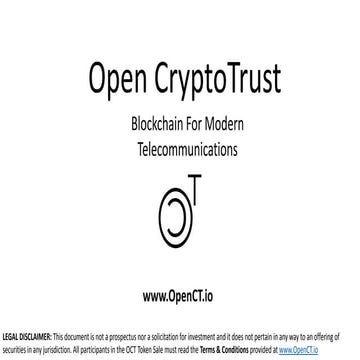 OpenCryptoTrust vision deck | PPT