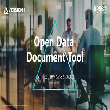 Open Data Document Tool in IBM SPSS Statistics.pptx