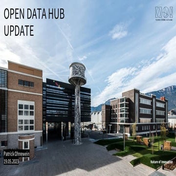Open Data Hub - Patrick Ohnewein - Open Data Hub Update | PDF