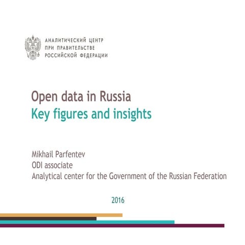 Open data key figures and insights | PPT