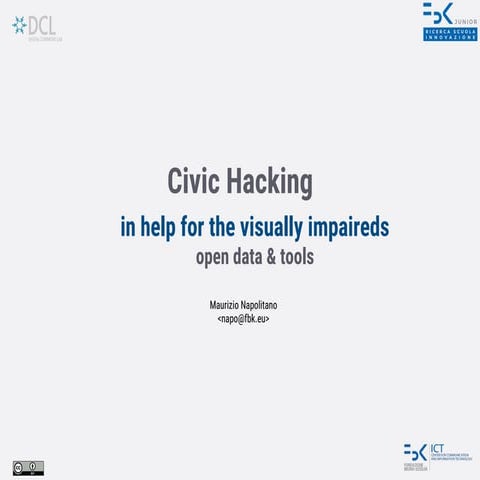Civic Hacking in help for the visually impaireds | PDF