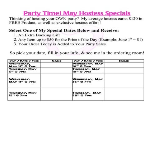 Open date card | DOC | Party Supplies and Decorations | Shopping