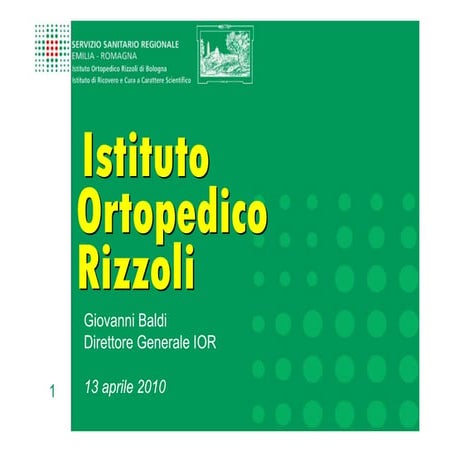 Presentazione dell'Istituto Rizzoli | PDF