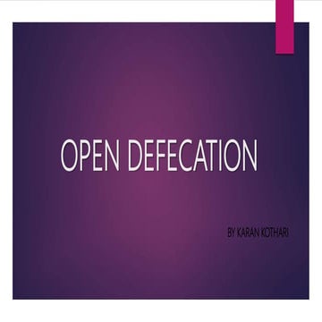 Open defecation | PPTX