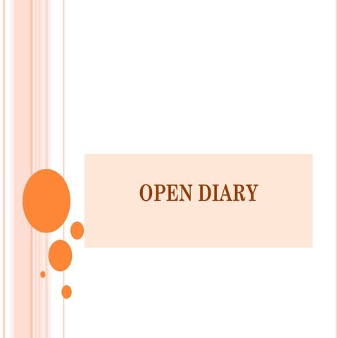 Open diary | PPT