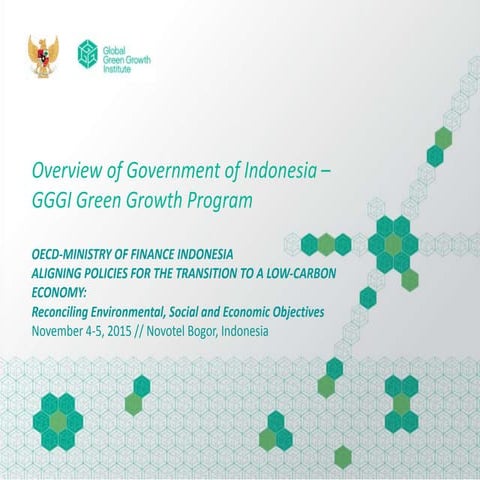 Overview of Government of Indonesia – GGGI Green Growth Program | PPT