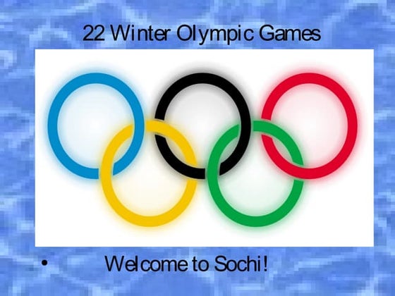Fun Facts About the 22nd Olympic Winter Games in Sochi | PPT