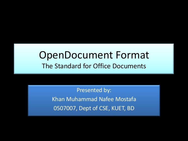 Opendocument Presentation