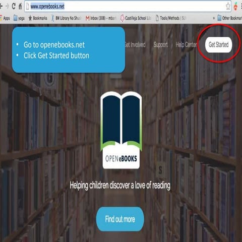 Open eBooks Instructions | PPTX