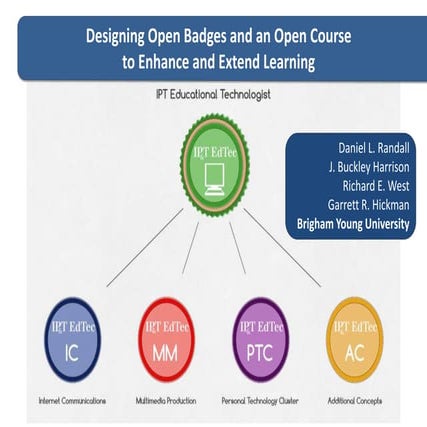 OpenEd 2013: Designing Open Badges and an Open Course to Enhance and ...