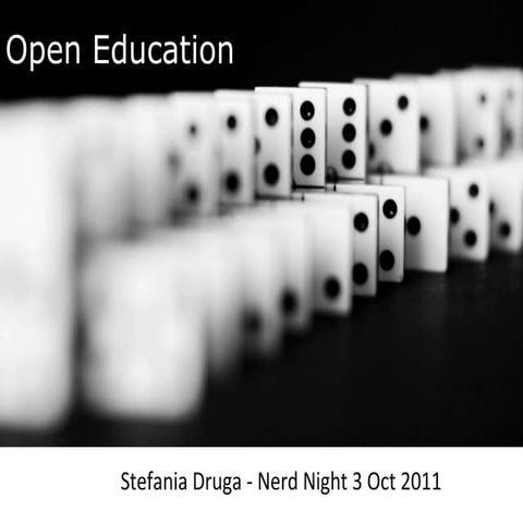 Open education nerd night | PPT