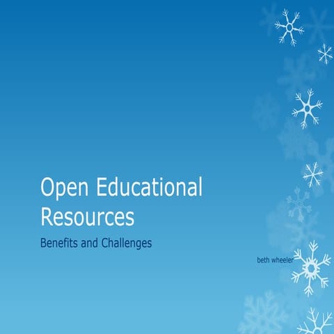 Open Educational Resources | PPTX