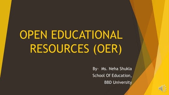 Types of Open Educational Resources (OER) | PPTX | Technology & Computing